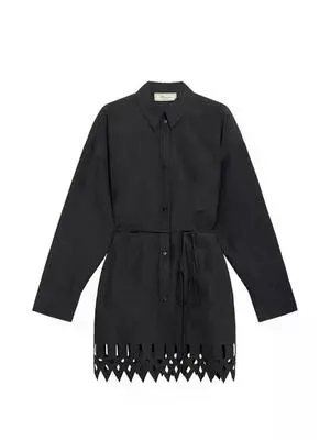 Blumarine Cutout Shirt Dress - Black