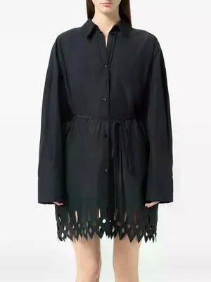 Blumarine Cutout Shirt Dress - Black