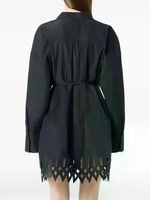 Blumarine Cutout Shirt Dress - Black