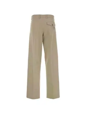 Miu Miu Panama Logo-embroidered Trousers