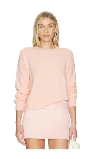 BOBI Crewneck Boxy Sweater - Blush