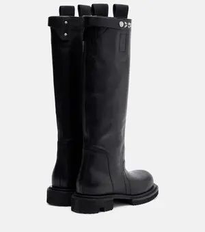 Rick Owens Gabe Leather Knee-high Boots - Black