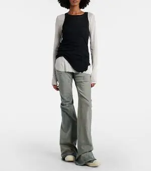 Rick Owens Leather High-top Sneakers - Grey