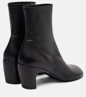 Dries Van Noten Leather Ankle Boots