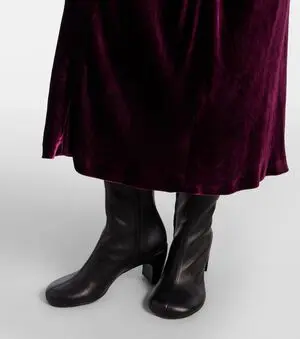 Dries Van Noten Leather Ankle Boots