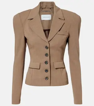 Magda Butrym Wool Blazer - Brown