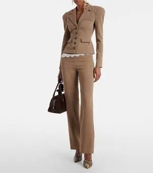 Magda Butrym Wool Blazer - Brown