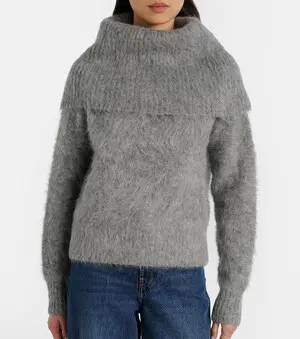 TOTEME Melange Alpaca-blend Sweater - Grey
