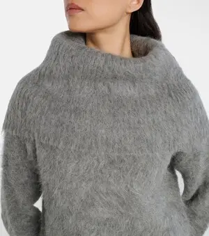 TOTEME Melange Alpaca-blend Sweater - Grey