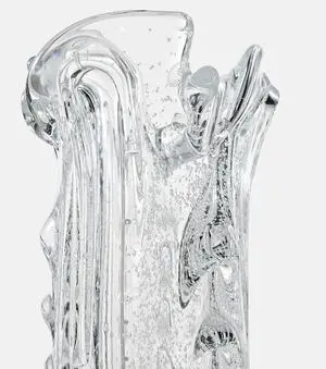 LOUISE ROE S.r. Vintage Drape Glass Vase - Transparent
