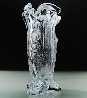 LOUISE ROE S.r. Vintage Drape Glass Vase - Transparent