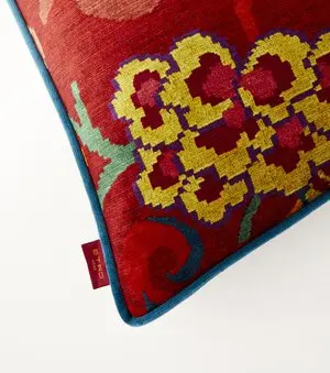 Etro Nimphea Floral Velvet Cushion