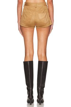 Norma Kamali High Waist Short - Camel