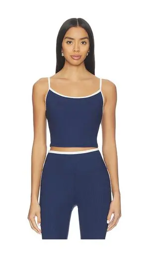 Year Of Ours Ribbed Bralette Tank Top - Navy