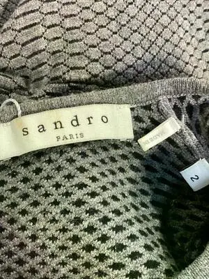 Sandro Peplum Knitted Blouse