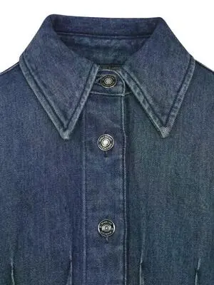 Givenchy Buttoned Collared Denim Mini Dress