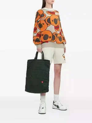 A BATHING APE Graphic Detail Shorts - Neutrals