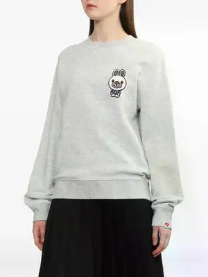 A BATHING APE Rabbit Appliqué Sweatshirt - Grey