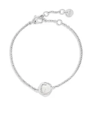 Fendi Pearl Embellished Bracelet - Silver