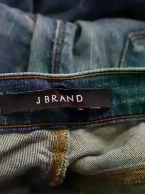J Brand High-waisted Faded Wash Straight Leg Jeans - Blue