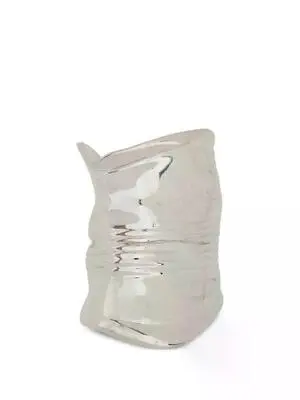 JEAN PAUL GAULTIER Crushed Can Ring - Silver