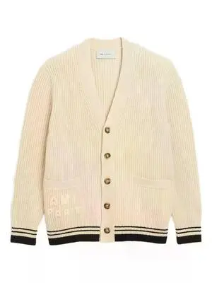 AMI Paris Striped Cardigan