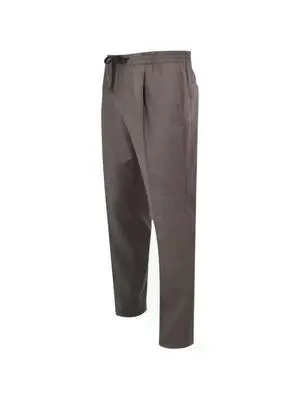 SLOWEAR Drawstring Pleated Trousers - Grey