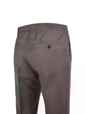 SLOWEAR Drawstring Pleated Trousers - Grey