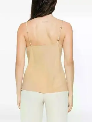 FORTE_FORTE V-neck Spaghetti Strap Top