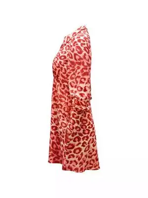 Kate Spade New York Panthera-print Mini Shirt Dress - Red