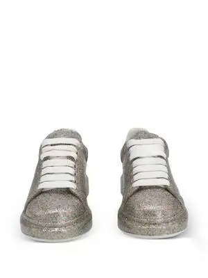 Alexander McQueen Glitter Lace Up Sneakers