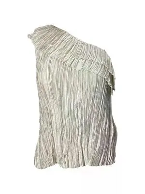 Ulla Johnson One-shoulder Ruffled Blouse - Neutrals