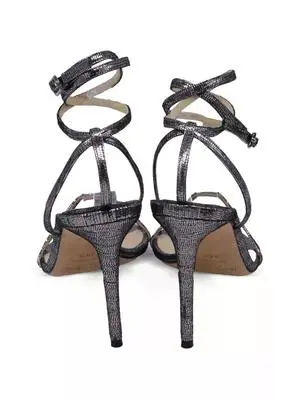 JIMMY CHOO Strappy High Heel Slingback Sandals With Ankle Strap
