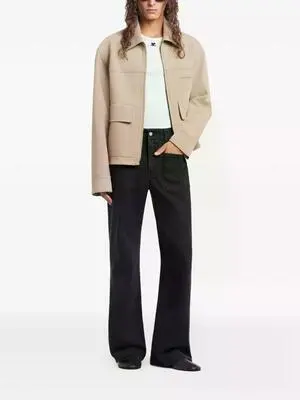 COURREGES Beige Zip-fastening Jacket With Double Pockets - Neutrals