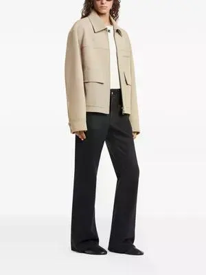 COURREGES Beige Zip-fastening Jacket With Double Pockets - Neutrals