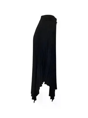 JOSEPH Pleated Asymmetric Midi Skirt