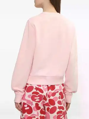 A BATHING APE Heart Print Crewneck Top