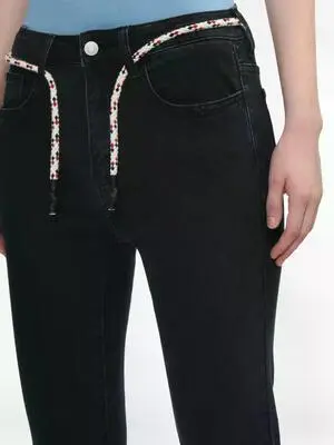 A BATHING APE Rope Belt Straight-leg Jeans - Black