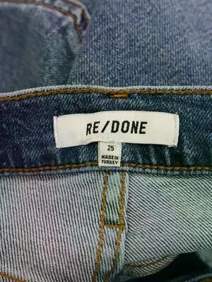 RE/DONE Distressed Five-pocket Jeans With Raw Hem