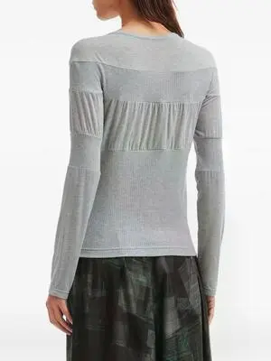 Y’s Paneled Ribbed-knit Sweater
