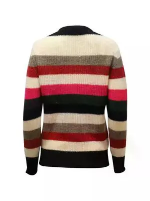 IRO PARIS Ribbed Striped Crew Neck Pullover