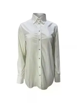 Dolce & Gabbana Pussy-bow Long-sleeve Shirt - White