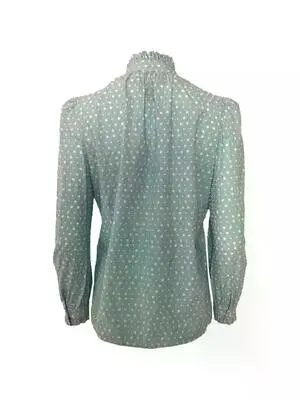 Marc Jacobs Polka-dot Ruffled Blouse - Blue