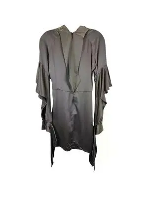 Vanessa Bruno Ruffled Asymmetric-sleeve Mini Dress