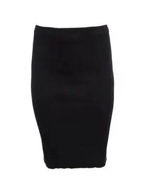 Vince Ribbed Elasticated-waistband Midi Skirt