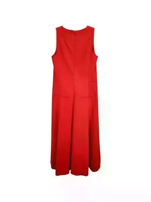 Akris Cotton Fluted Midi Dress