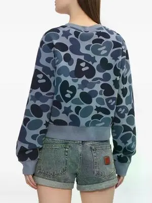 A BATHING APE Camouflage Heart Sweatshirt