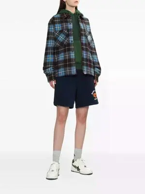 A BATHING APE Check Patch Pocket Shirt - Brown