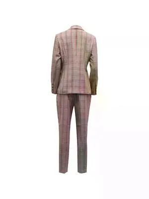 Iris & Ink Plaid Straight-leg Trousers