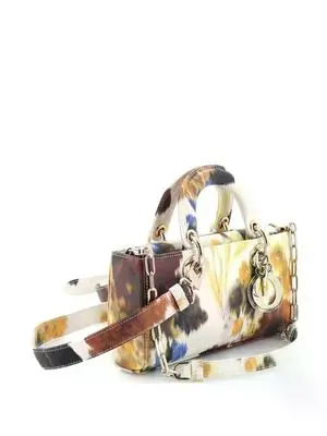 Dior Lady D-joy Bag Printed Leather Small Satchel